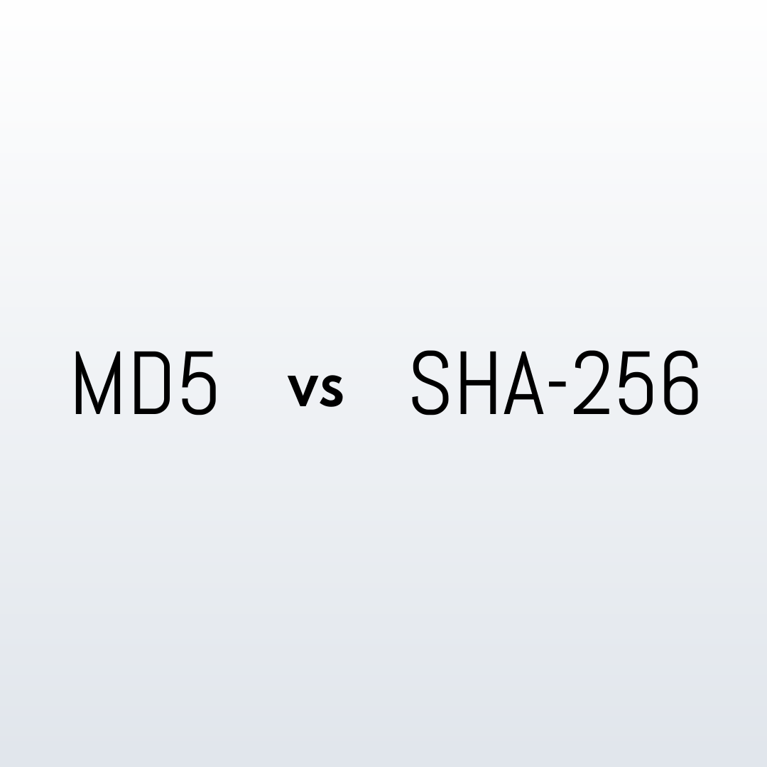 Message Digest 5 MD5 Vs Secure Hash Algorithm 256 SHA 256 